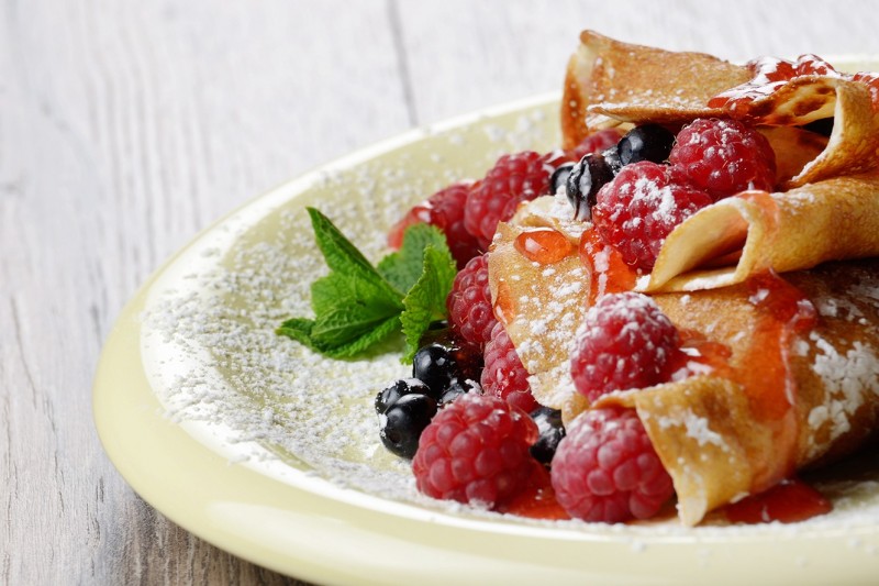 Raspberry Crepes - New England Cooks